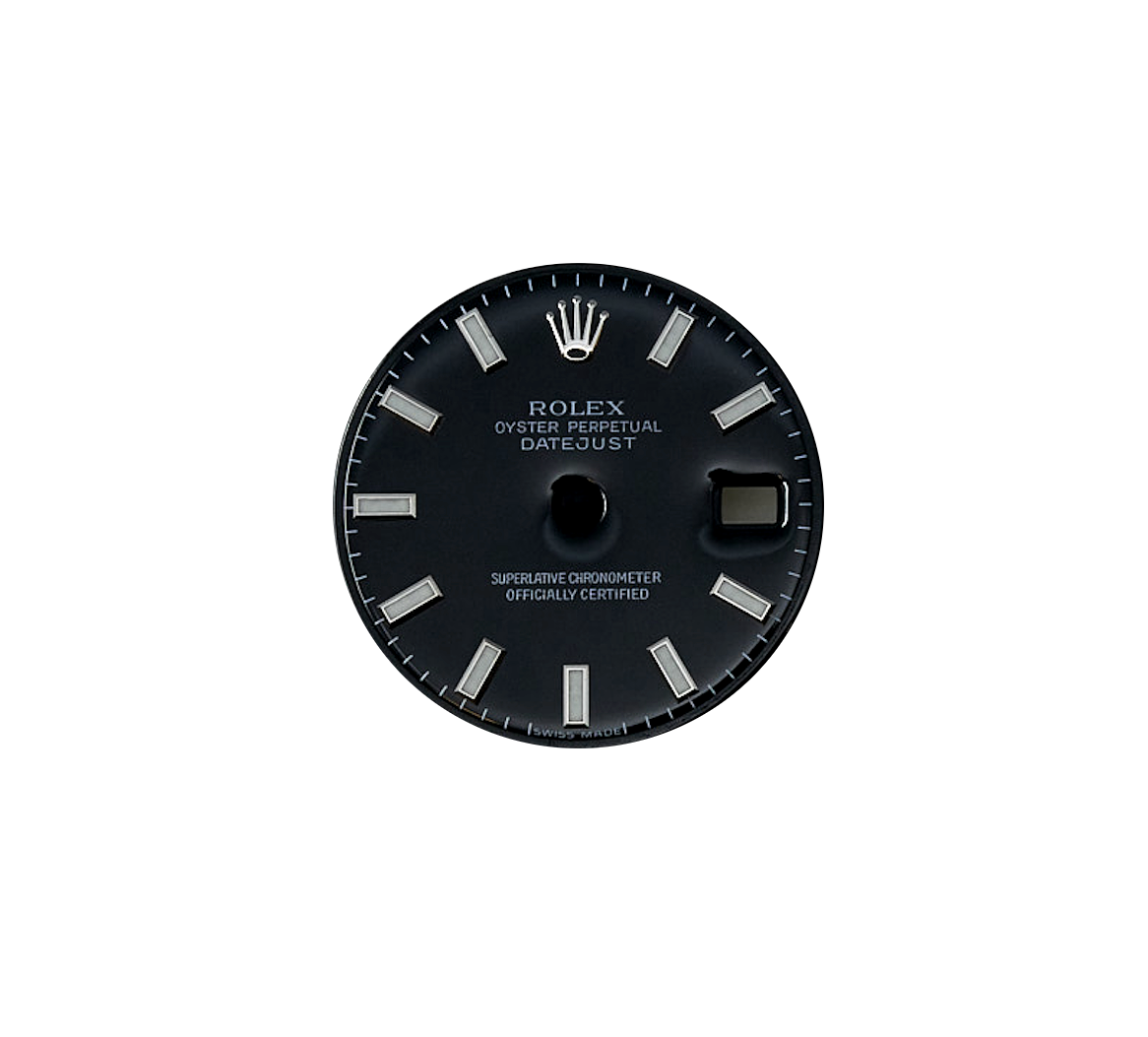 Rolex Ladies Datejust Black Baton Dial. For 179174 & More – Tempvs Watches
