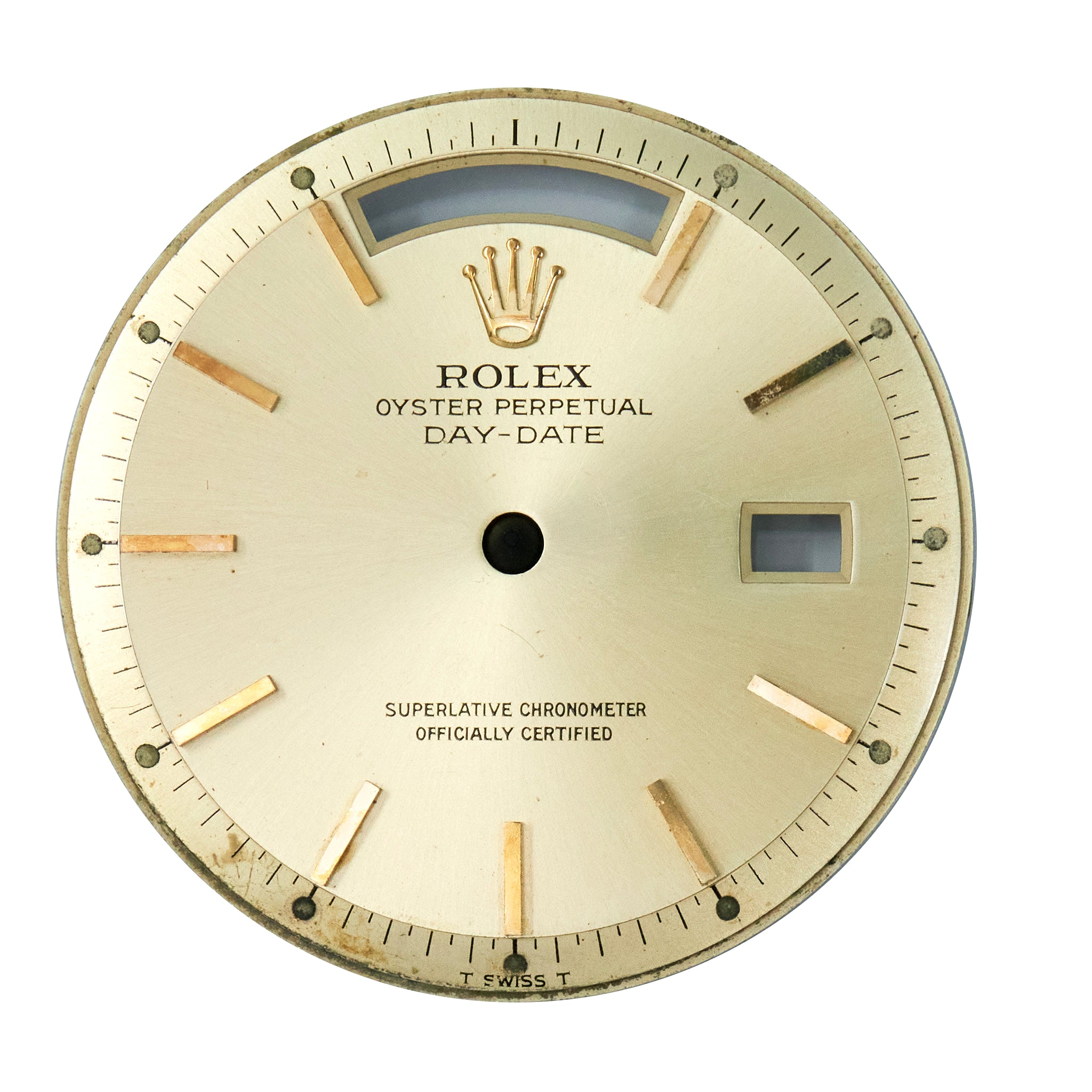 Rolex Vintage Day Date 36mm Champagne Baton Dial. For 1803 – Tempvs Watches