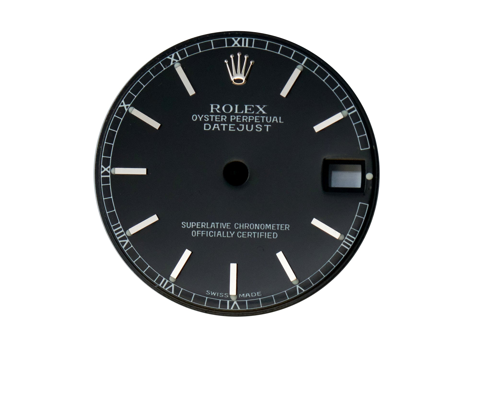 Rolex Midsize Datejust Black Baton Dial. For 68274 & Others – Tempvs ...